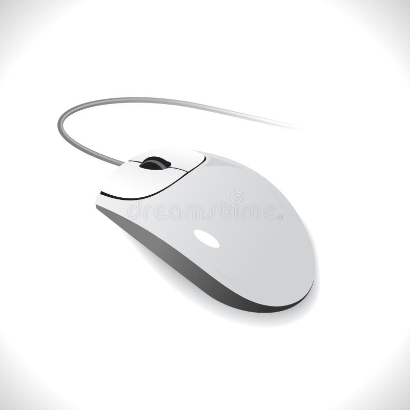 Computer Mouse Realistic Illustration Stock Vector - Illustration of ...