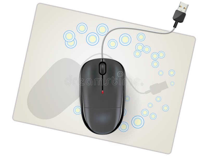 Computer Mouse with Internet Stock Vector - Illustration of laser, blue ...