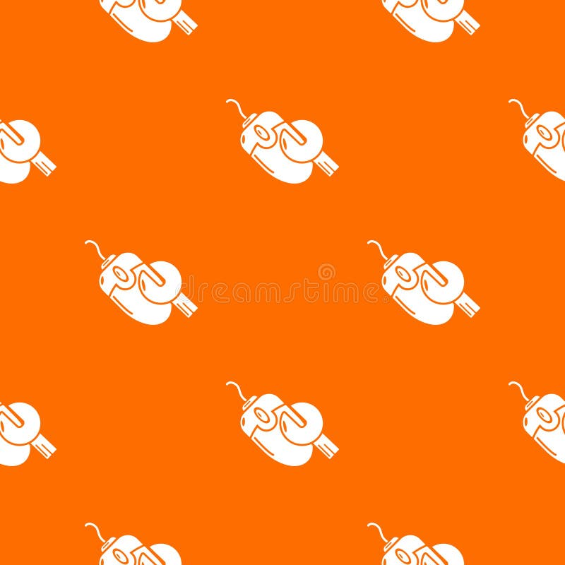 Computer Mouse Pattern, Simple Style Stock Vector - Illustration of ...