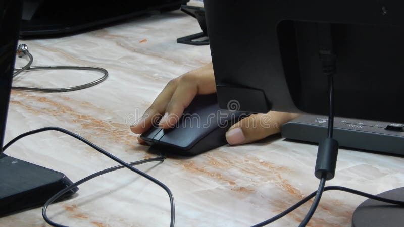 Computer Mouse Scrolling and Clicking Stock Video - Video of footage ...