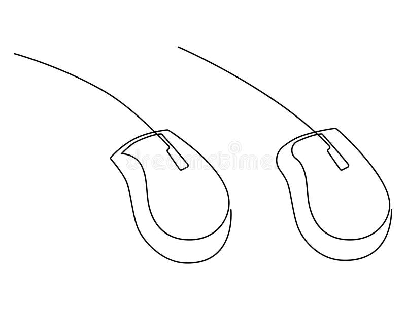 Computer Mouse Drawing Stock Illustrations – 7,774 Computer Mouse ...