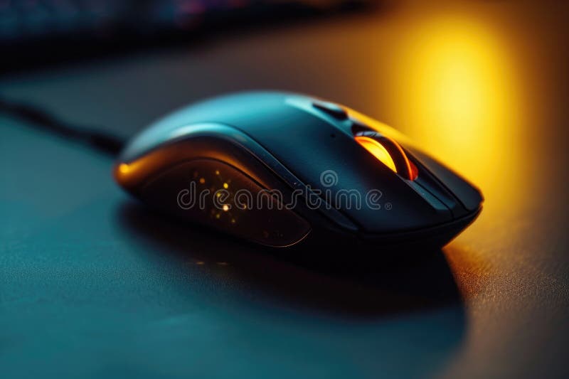 Computer Mouse Sitting Top Desk Perfect Technology Office Related ...