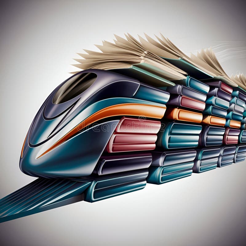 A Computer Mouse Sitting on Top of a Stack of Books Stock Illustration ...