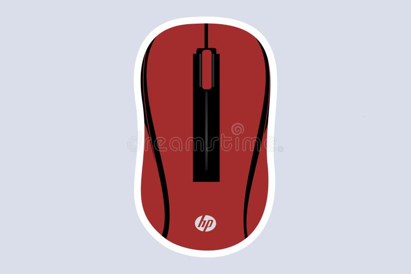 Computer Mouse Sticker Vector Illustration. Science and Technology ...