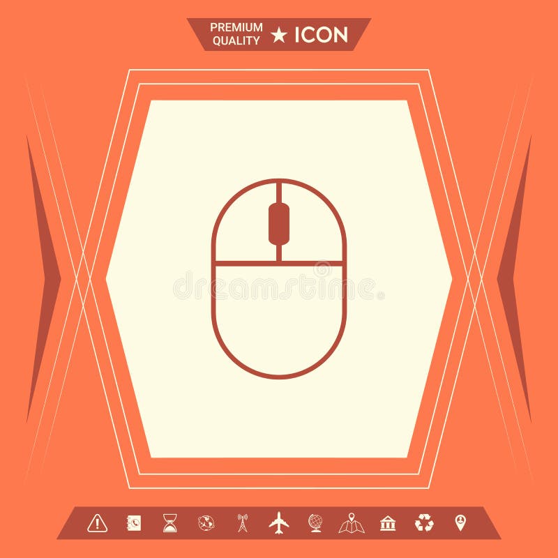 Computer mouse symbol icon stock vector. Illustration of national ...