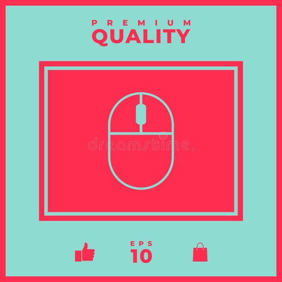 Computer Mouse Symbol Icon. Graphic Elements for Your Design Stock ...