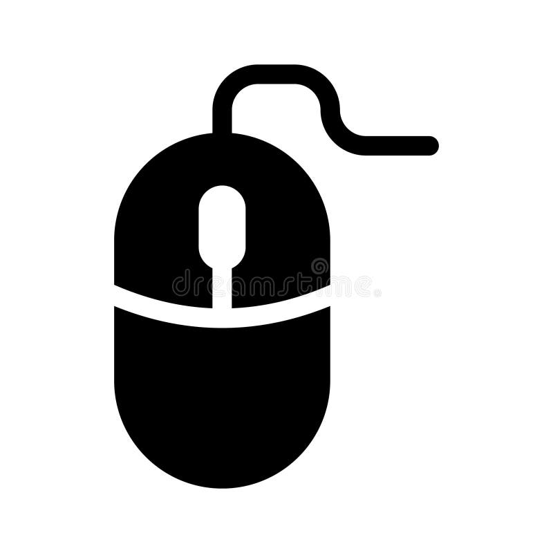 A Computer Mouse Symbol for Navigation or Input Stock Illustration ...