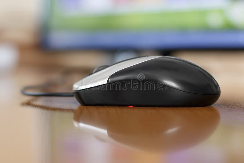 Computer mouse on a table stock photo. Image of rubber - 62704588