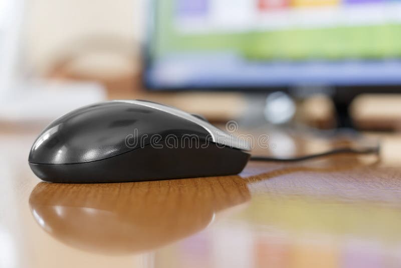 Computer mouse on a table stock photo. Image of rubber - 62704804