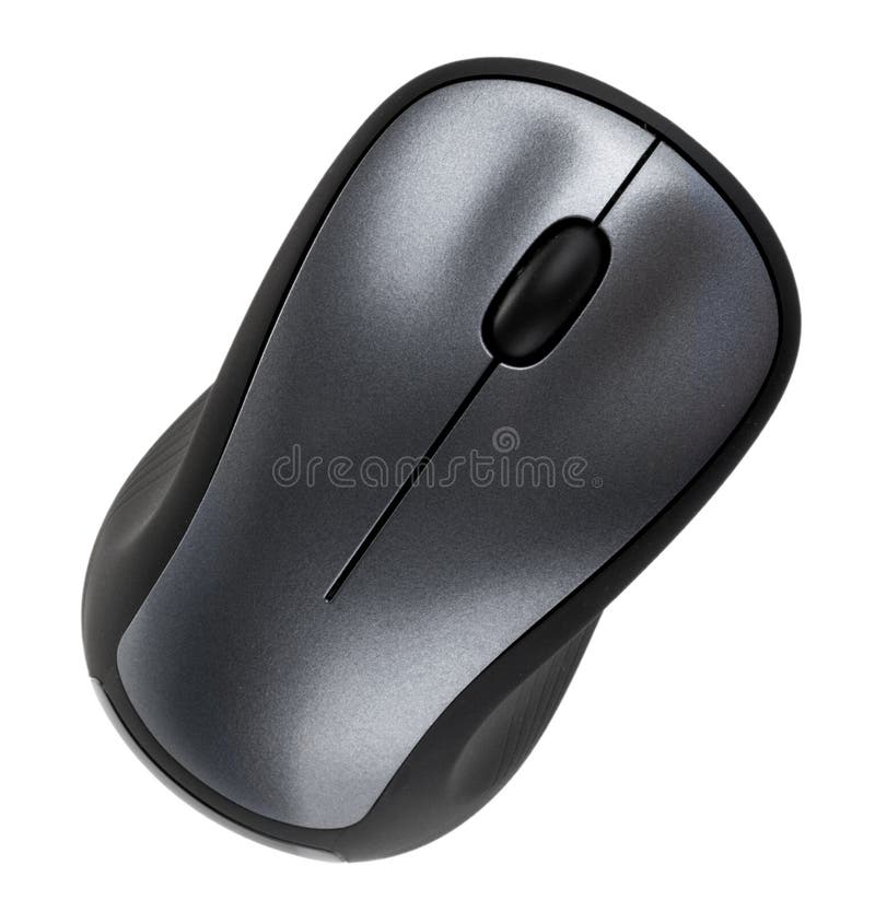Computer Mouse Top View Clipping Path Stock Image - Image of computer ...