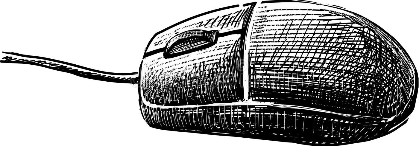 Computer Mouse Drawing Stock Illustrations – 11,099 Computer Mouse ...