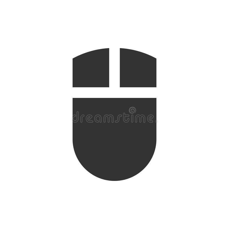 Computer Mouse Vector Icon, Pc or Laptop Mouse Symbol - Vector Stock ...
