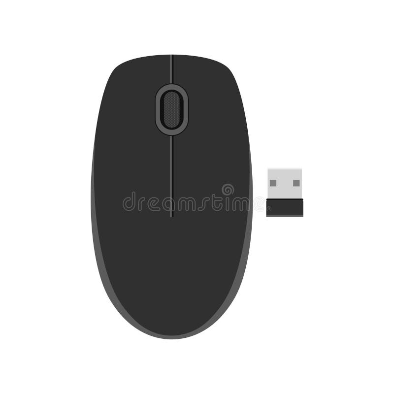 Computer Mouse Vector Icon, Wireless Mouse, Usb Stock Vector ...