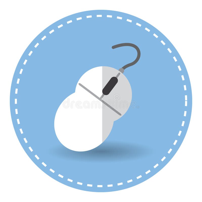 Computer Mouse. Vector Illustration Decorative Design Stock Vector ...
