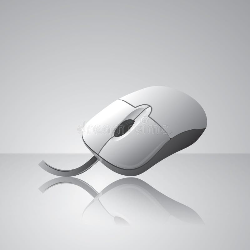 Computer Mouse. Vector Illustration Decorative Design Stock Vector ...