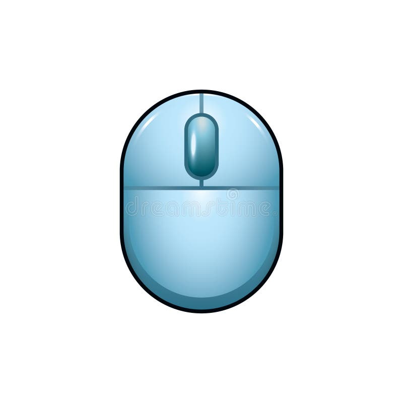 Computer Mouse. Vector Illustration Decorative Design Stock Vector ...