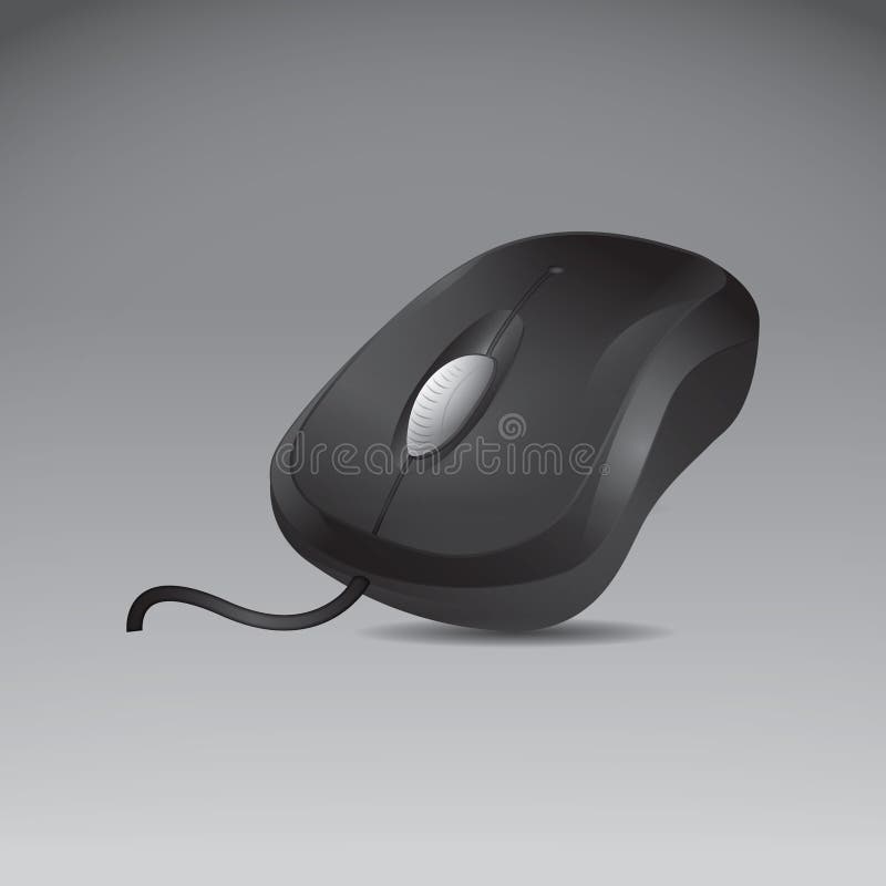 Computer Mouse. Vector Illustration Decorative Design Stock Vector ...