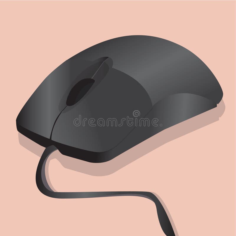 Computer Mouse. Vector Illustration Decorative Design Stock Vector ...