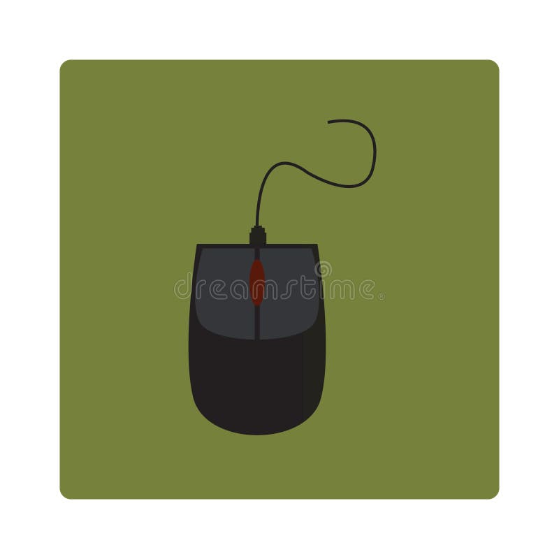 Computer Mouse. Vector Illustration Decorative Design Stock Vector ...