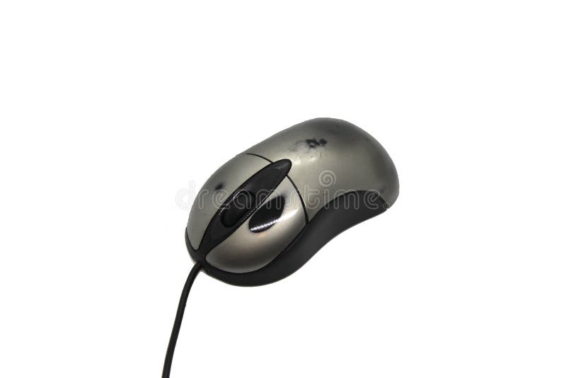 Computer Mouse on a White Background Stock Photo - Image of minimal ...