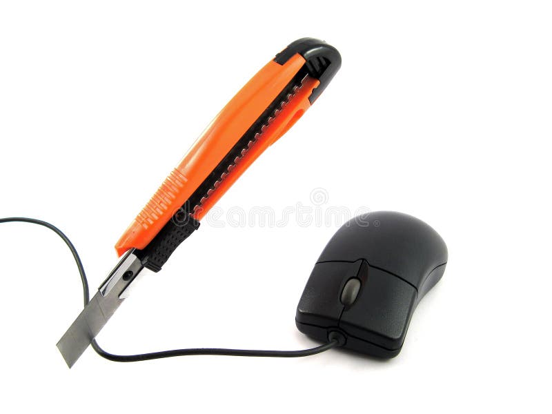Computer Mouse Wire Cut Off Picture. Image: 3831172