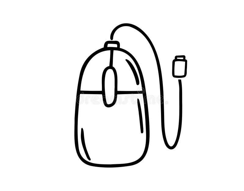 Computer Mouse Drawing Stock Illustrations – 10,866 Computer Mouse ...