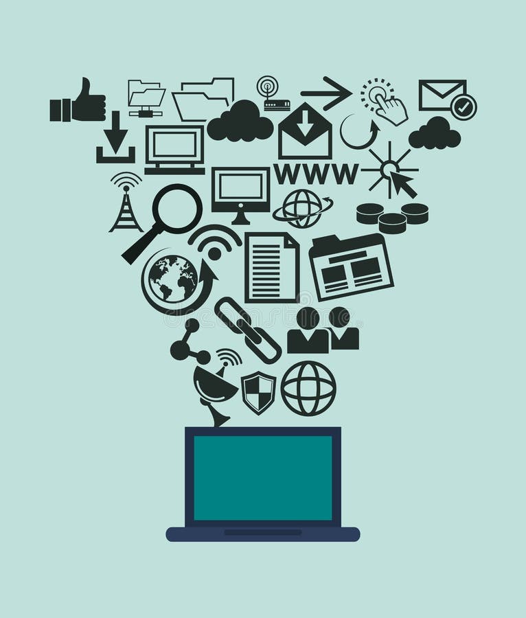 Communication icons design stock vector. Illustration of creative ...