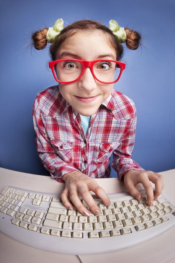 Computer nerd stock photo. Image of hilarious, line, cute - 21726922