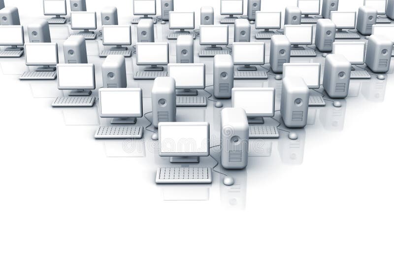 Network computer server stock illustration. Illustration of work - 11656752