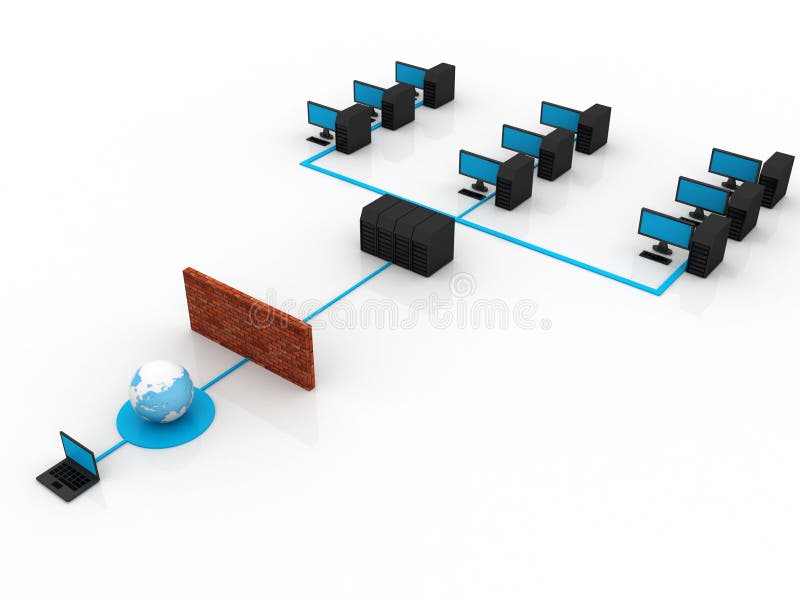 Network Concept stock illustration. Illustration of backbone - 21189960