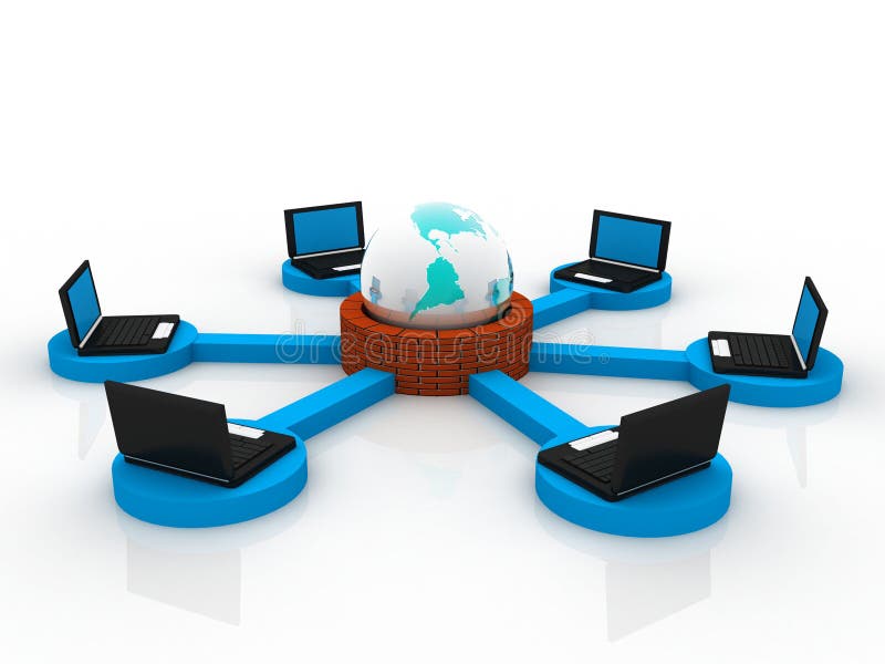 Computer Network stock illustration. Illustration of diagram - 18129657