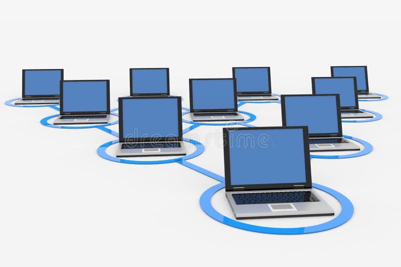 Computer network. stock illustration. Illustration of concept - 20980536