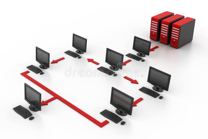 Network diagram stock illustration. Illustration of networking - 23731631