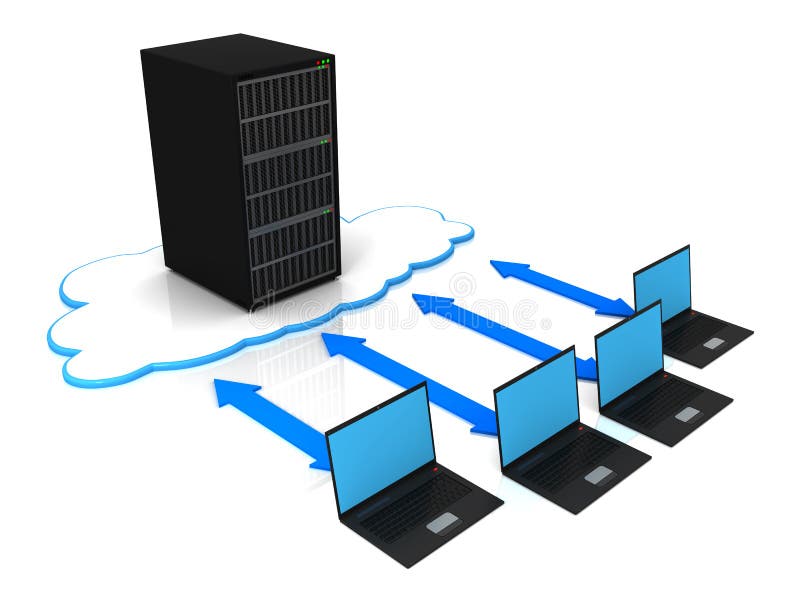 Computer Network stock illustration. Illustration of convey - 15671217