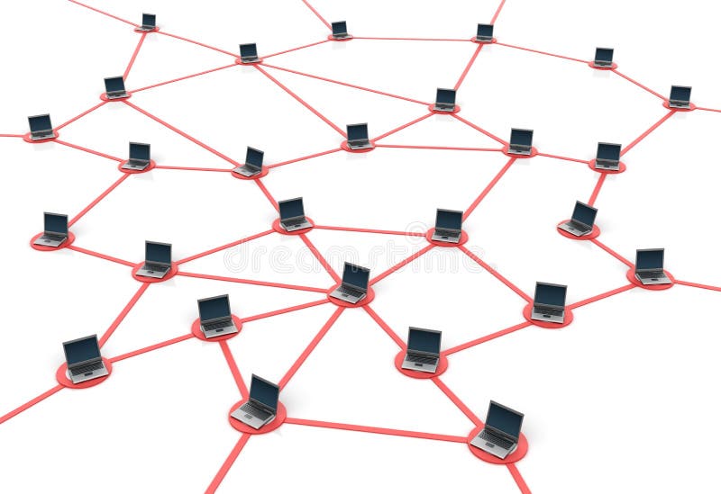 Connected Server stock illustration. Illustration of hosting - 24076050