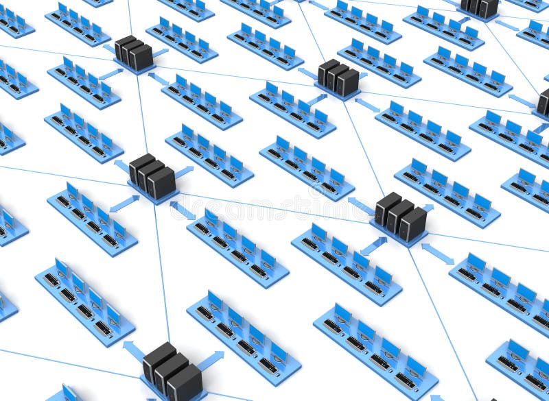 Server room 2 stock illustration. Illustration of comunication - 7149161