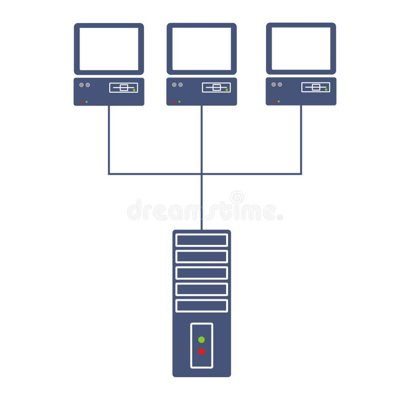 Home Network Equipment Connection Set Vector Stock Vector ...
