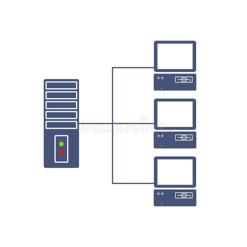Wide Area Network Diagram stock illustration. Illustration of ...