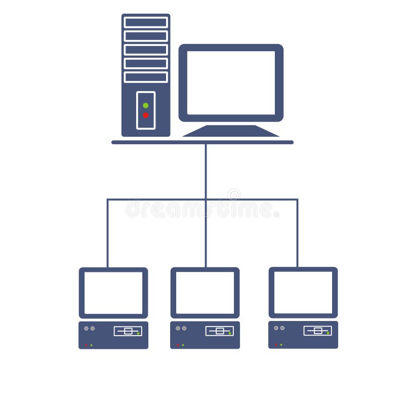 Computer network stock illustration. Illustration of digitally - 6701417