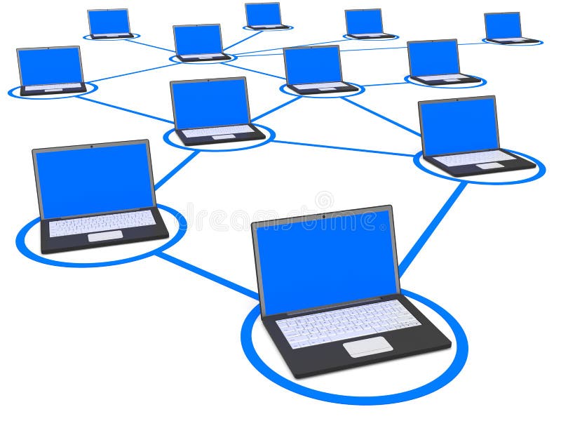 Computer network. stock illustration. Illustration of network - 52633875