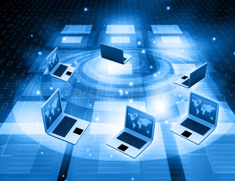 Computer network stock illustration. Illustration of backdrop - 66229476