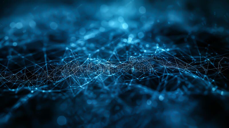 Computer Network: Abstract Image of Connection and Data Exchange ...