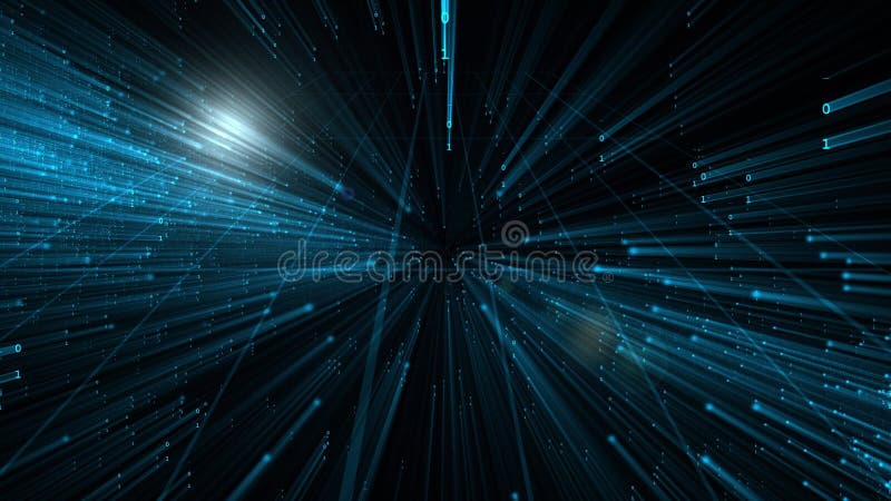 High Speed Digital Binary Data Flickering Background 4k Animation Stock Video - Video of ...
