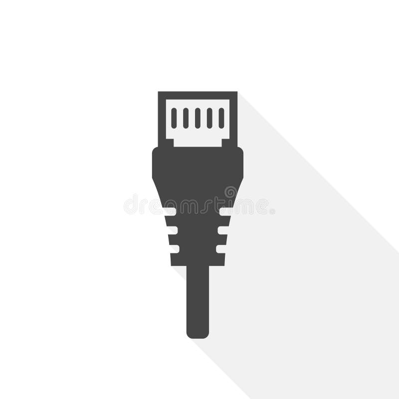 Computer Network Cable Icons Set - Illustration Stock Vector ...