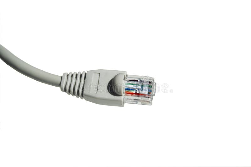 Computer Network Cable,RJ-45 Stock Image - Image of connector, computer ...