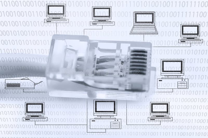 Computer Network Cable (RJ45) Stock Image - Image of cutout, item: 27162851