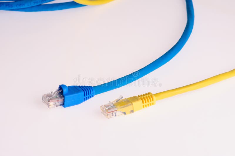 Computer Network Cables Over Grey Background Stock Photos - Free ...