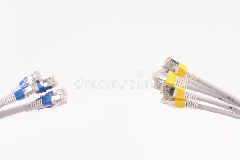 Computer network cables stock image. Image of connector - 39073587