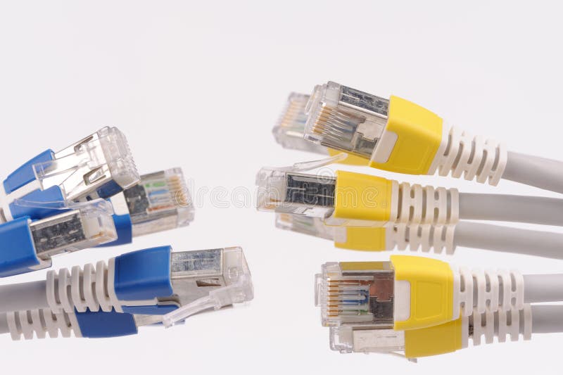Computer network cables stock photo. Image of ethernet - 39688924