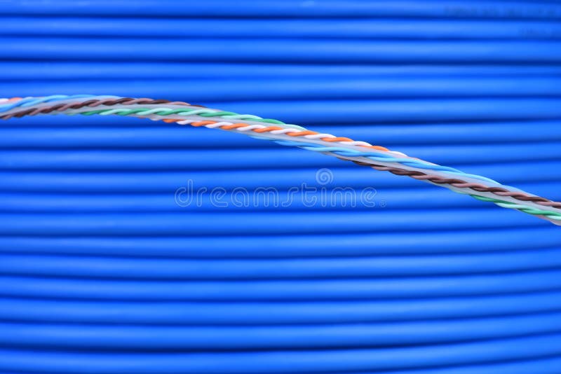 Computer Network Cables and Wires Stock Image - Image of broadband ...